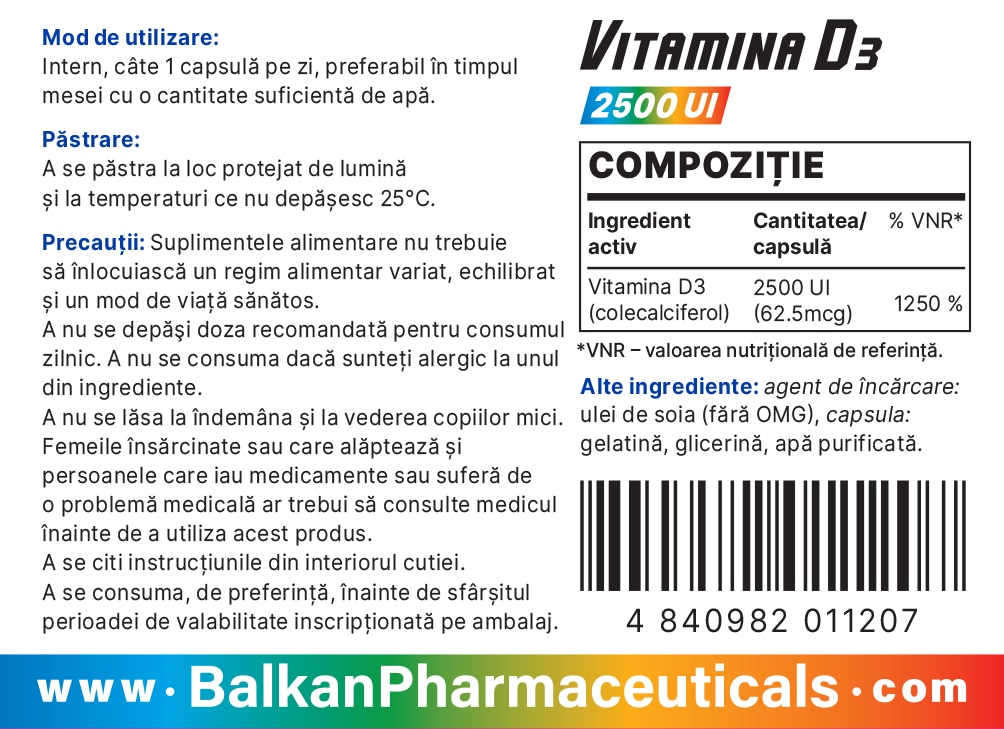 BP Vitamin D3 from Balkan Pro Health buy original Balkanfarma